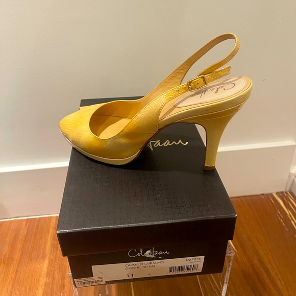 Cole Haan | Shoes | Cole Haan Nike Air Patent Leather Slingbacks Size ...
